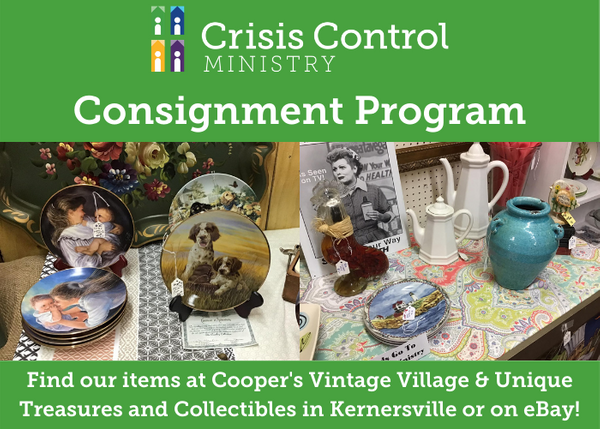 Consignment : Ways to Give : Crisis Control Ministry