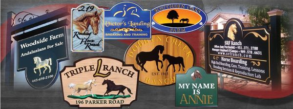 equestrian signs,horse farm signs, horse signs, equine signs, Carved ...