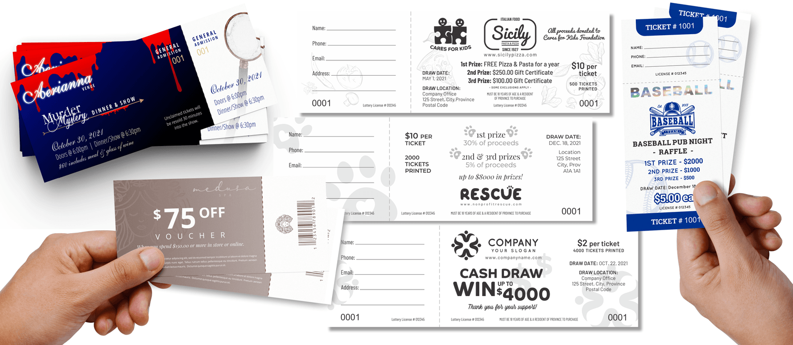 Ticket Printing | Fletcher Printing Red Deer