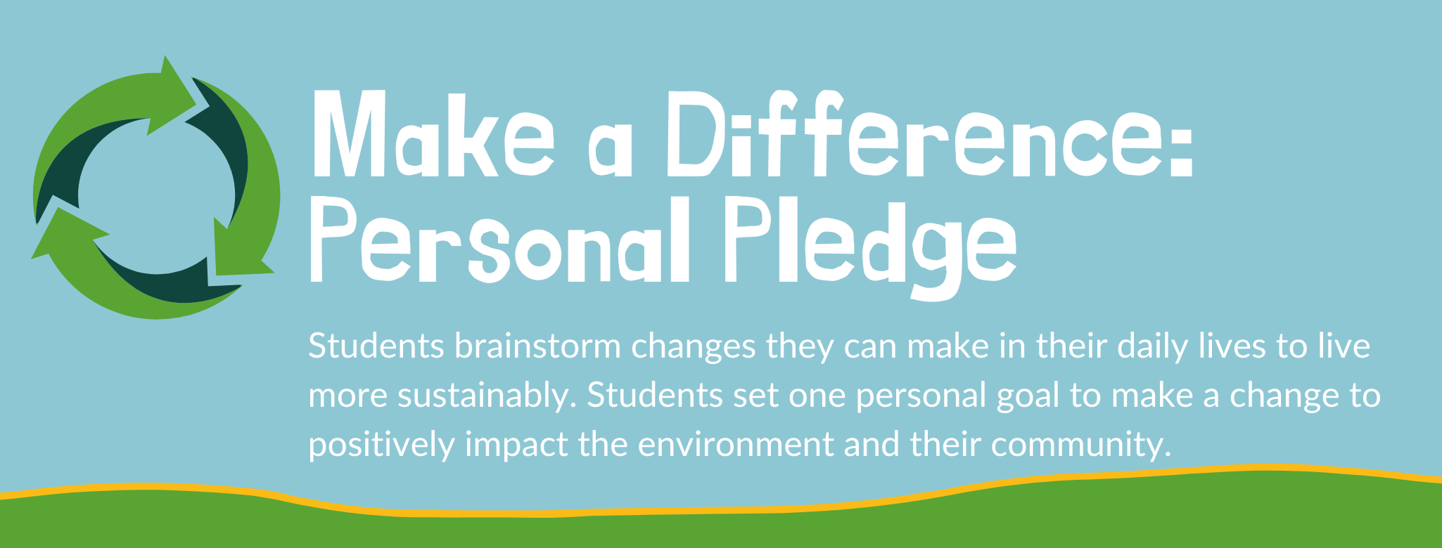 Make a Difference: Personal Pledge