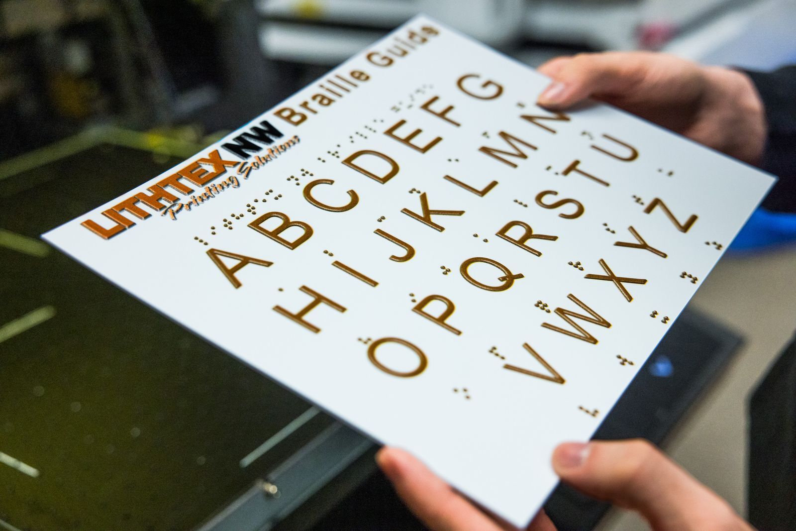 Braille Signage Printing : Customer Service Center : Lithtex Northwest