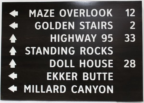 Engraved Plastic Wood & HDPE Color-Core Rugged Outdoor Signs
