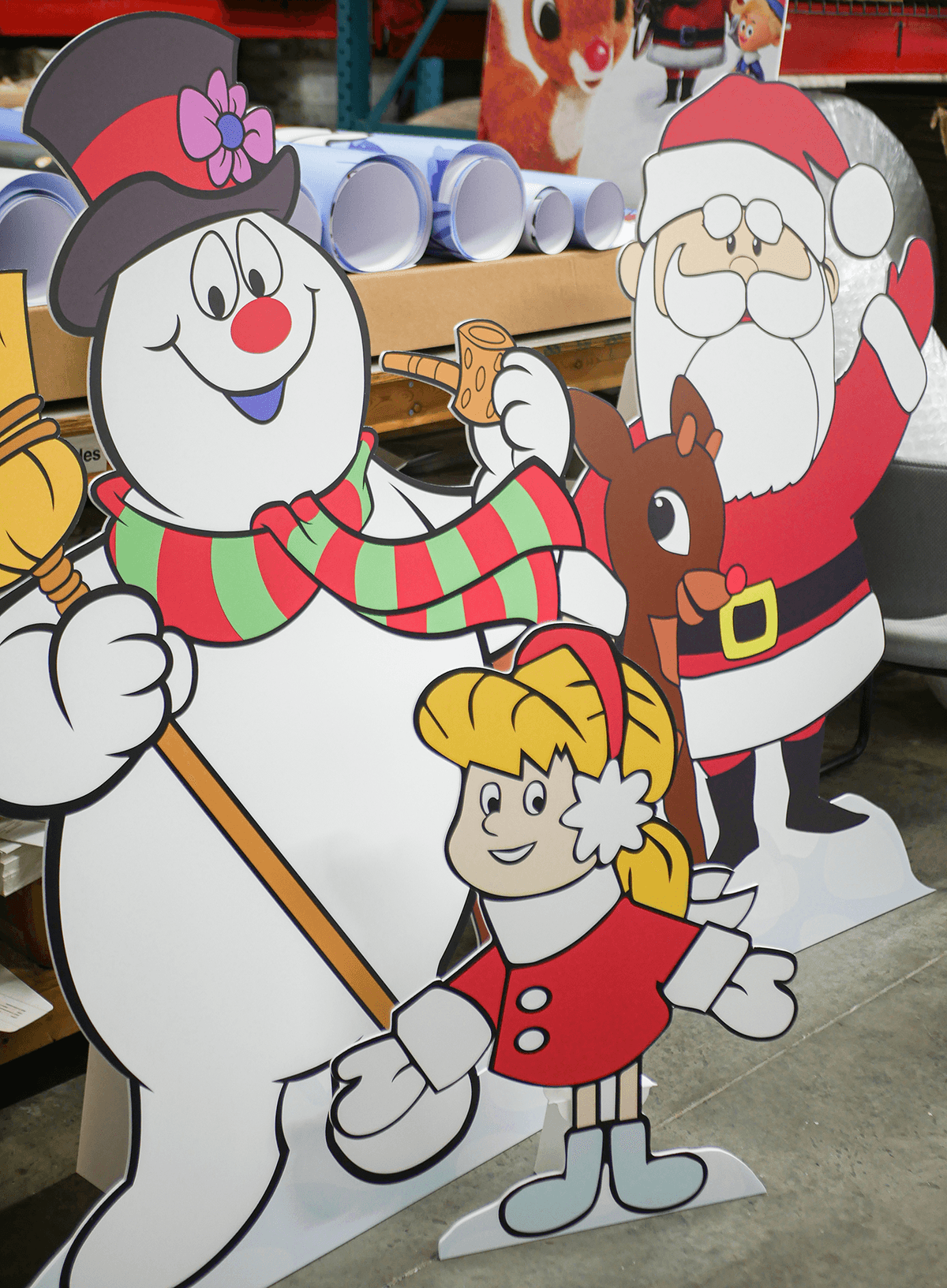 Custom Die Cut Holiday Party Standees from Image Concepts