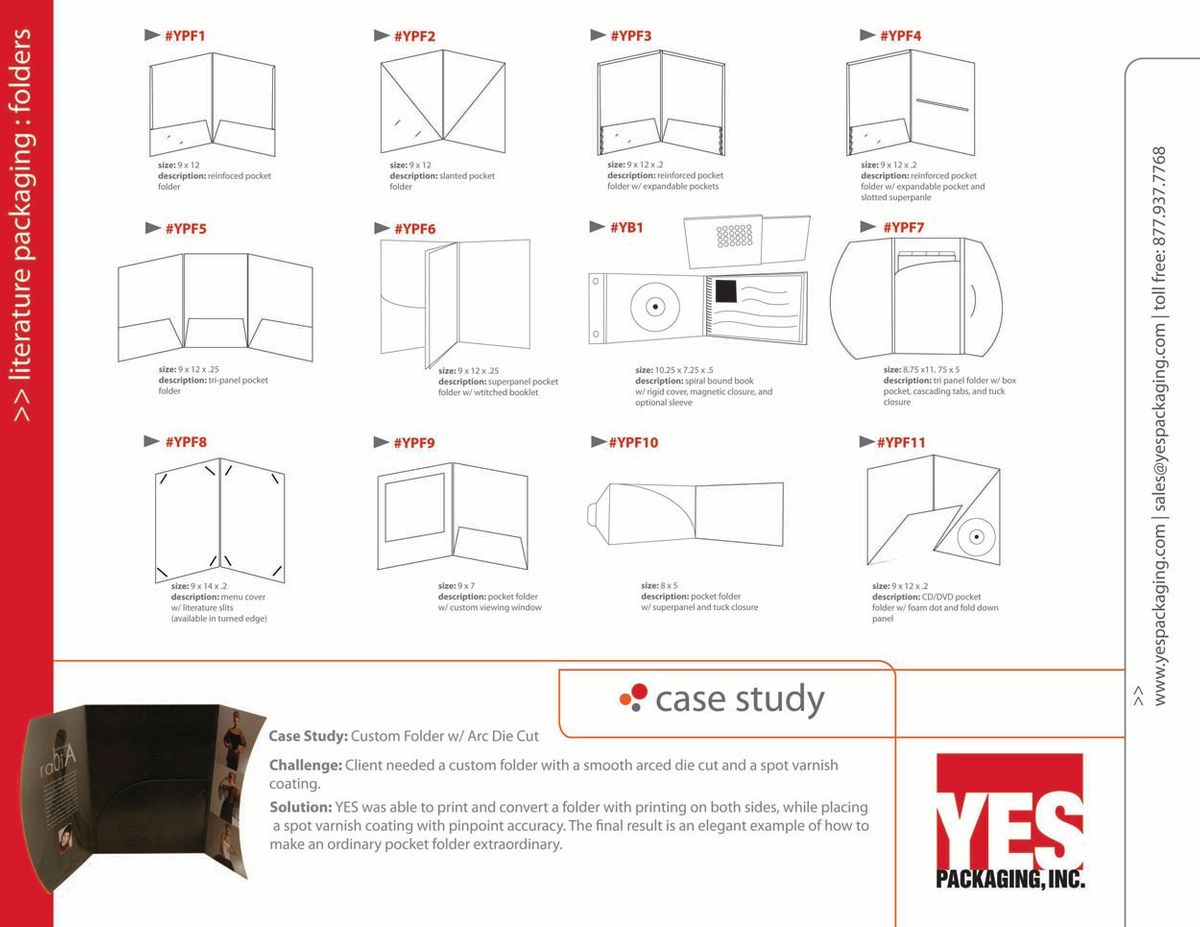 Literature Packaging | Custom Folders | YES Packaging