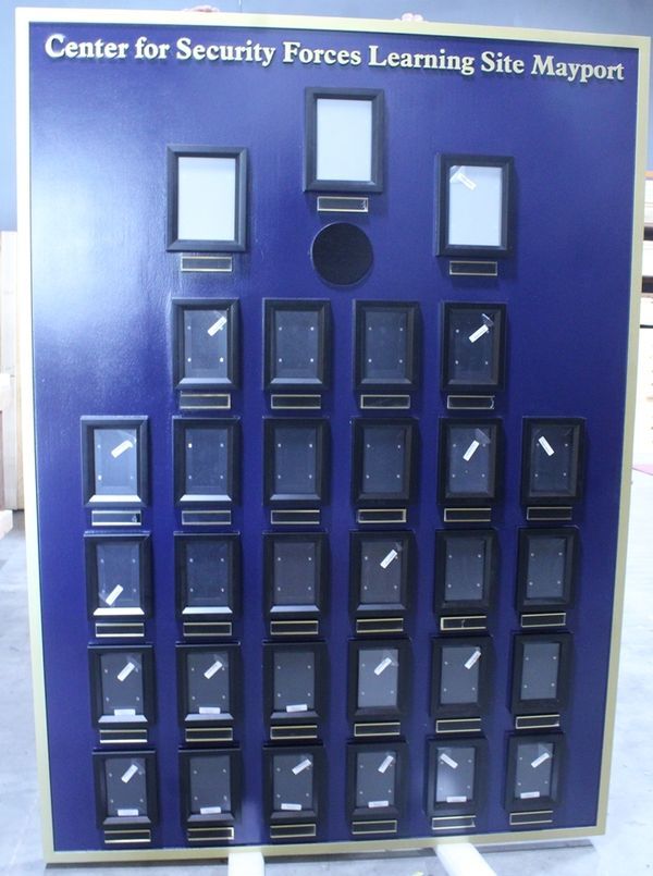 Chain-of-command and military leadership boards and plaques