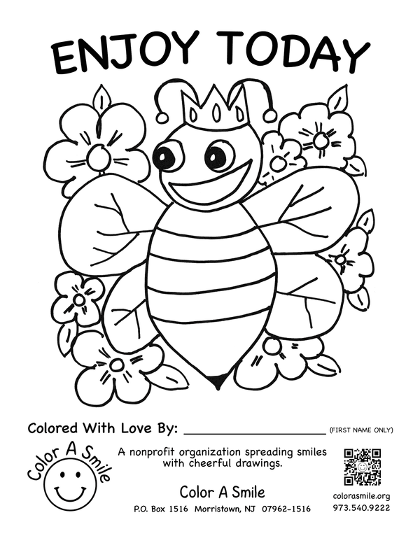 Download Fun Coloring Pages to Volunteer- Color A Smile