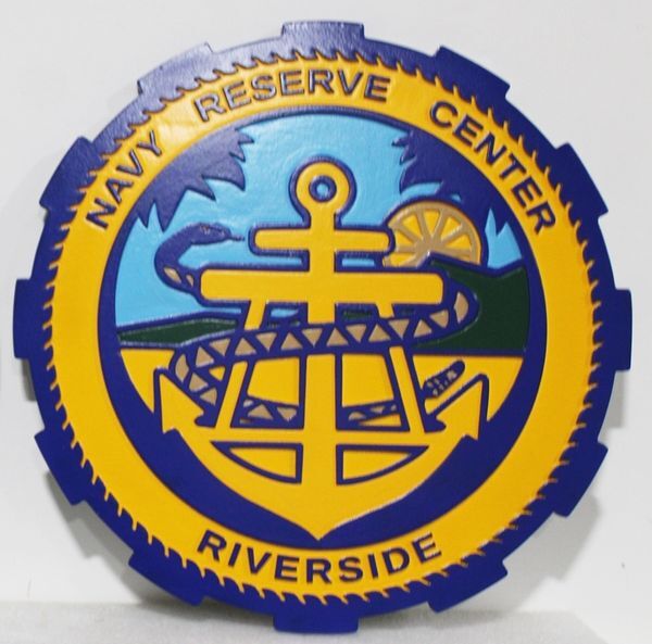 Carved 3D Painted, Wood, Bronze, Brass, Silver Navy Plaques