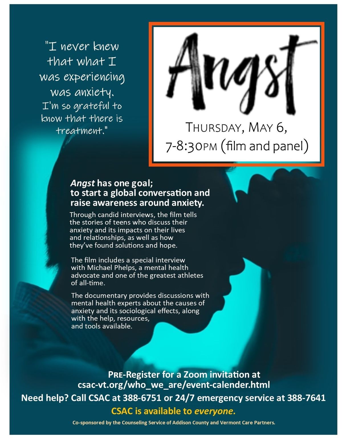 Angst: a documentary about anxiety aimed at helping youth and young ...