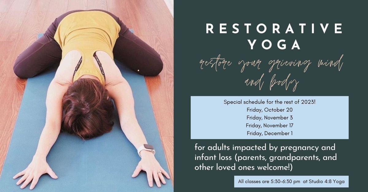 Restorative Yoga : Events & Updates : No Footprint Too Small