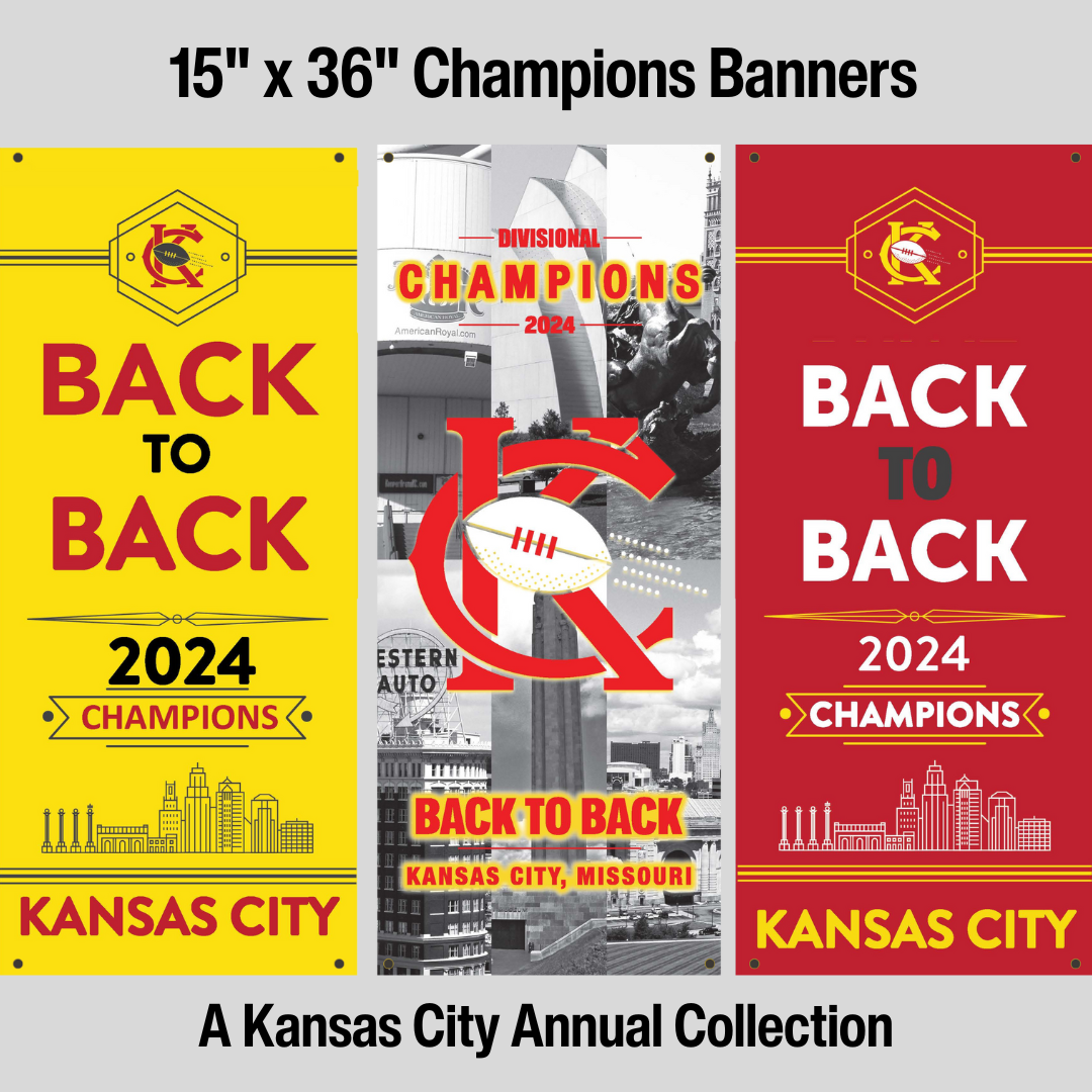 Kansas City CHIEFS | Watch Party Champion Banners, Yard Signs and ...
