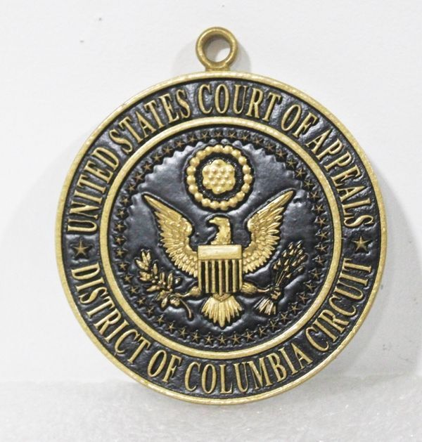 Carved 3-D Wood, Bronze, Brass, Silver or Painted Court Plaques