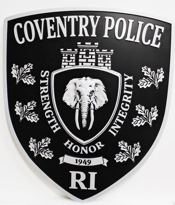 3D Brass,Silver, Painted or Wood Police Badge & Patch Plaques