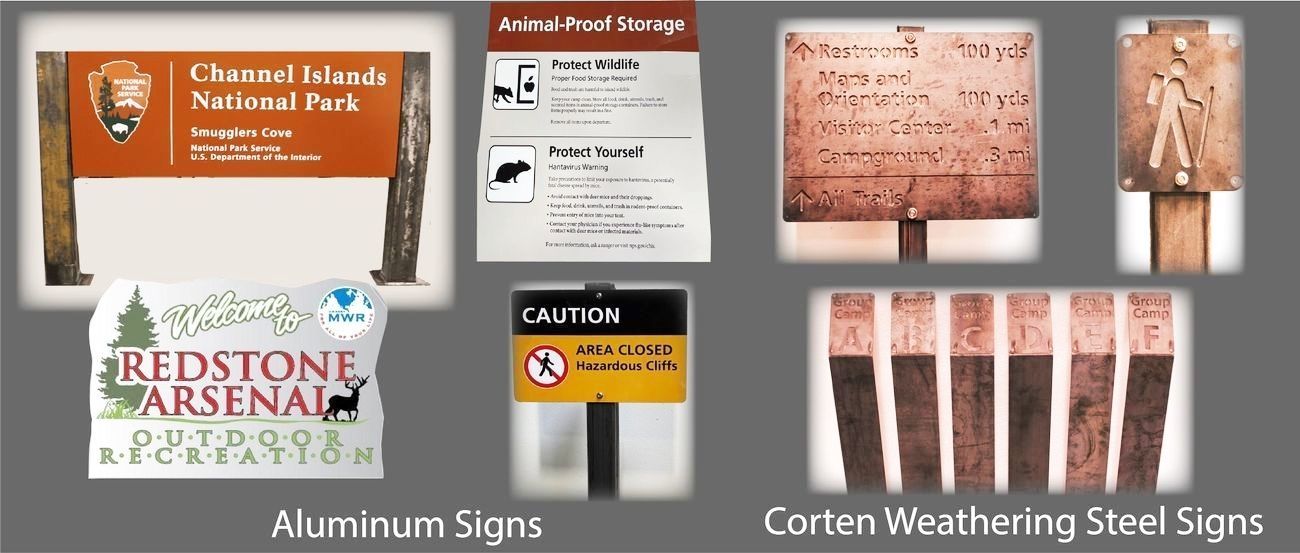 Large Custom Aluminum Signs & Low-maintenance Weathering Steel Signs ...