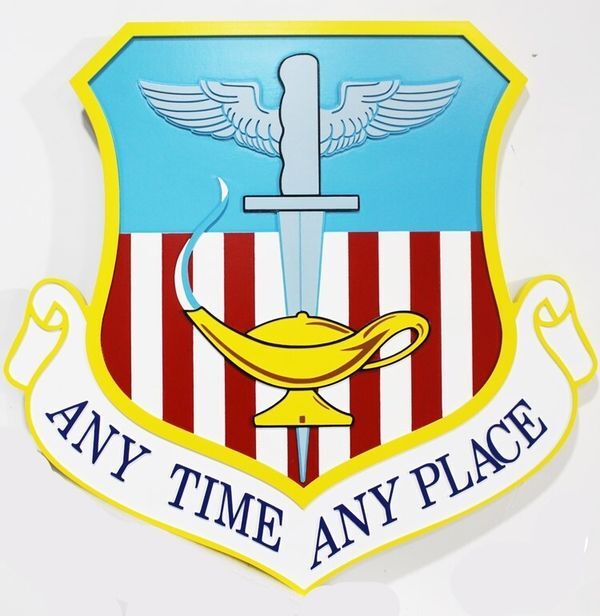3D Painted, Wood, Bronze, Brass, Silver Air Force Plaques