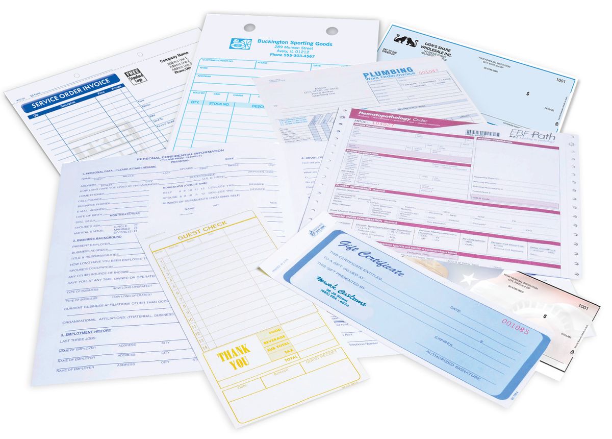 Custom Forms & Checks | Check Printing | Custom Form Printing & Design ...