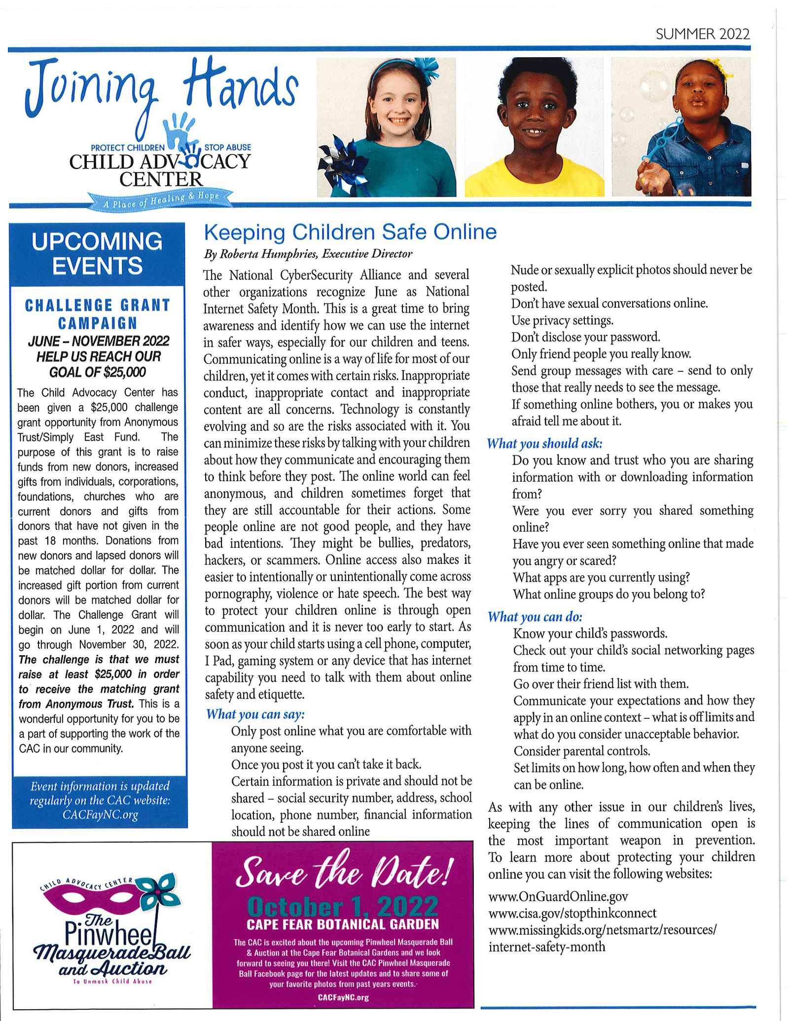 Newsletters : News : Who We Are : Child Advocacy Center