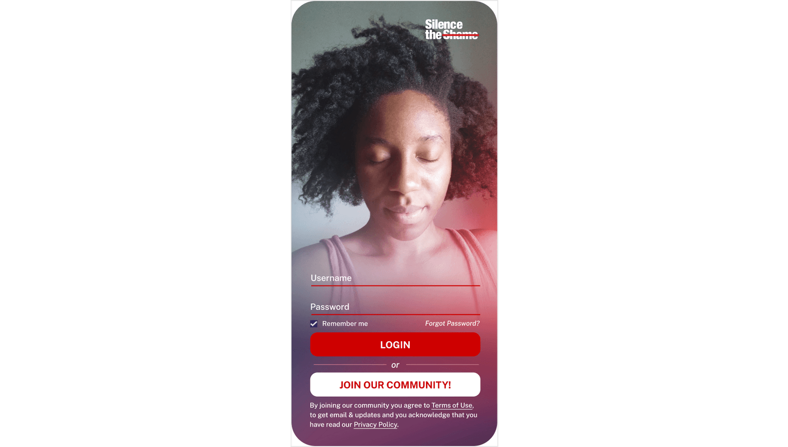 Silence the Shame Mobile App
