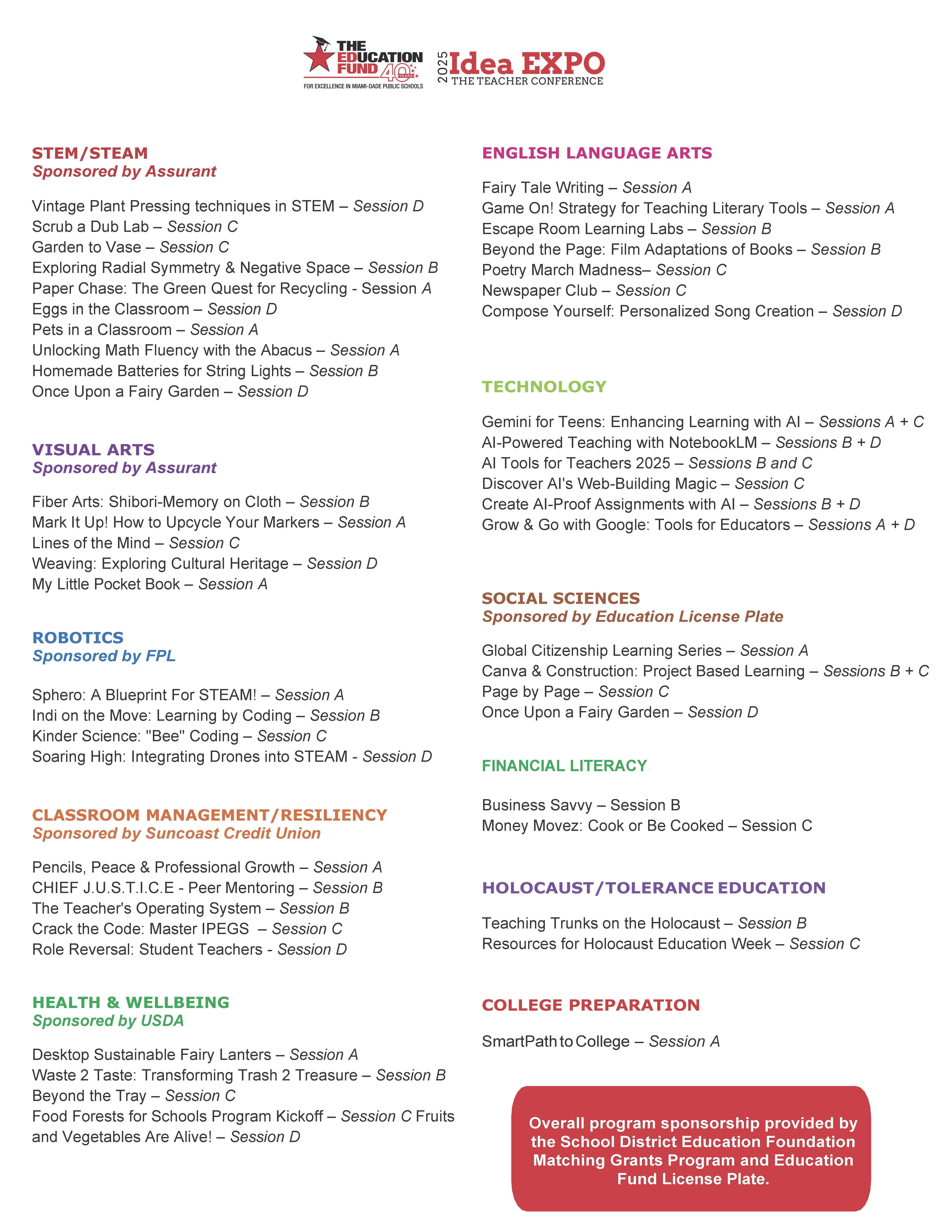 Idea Expo Conference : Ideas with IMPACT : Programs : What We Do : The ...