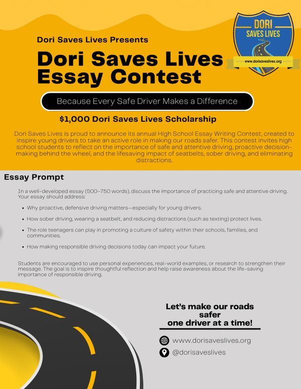 2026 Road Safety Essay Writing Contest