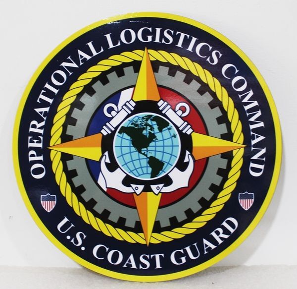 3D Carved Painted, Wood, Bronze, Brass, Silver Coast Guard Plaques