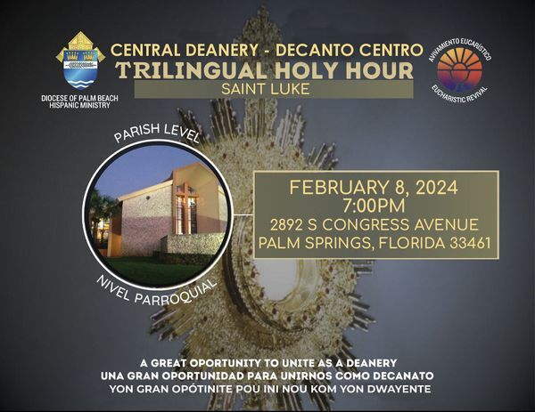 Trilingual Holy Hour : DPB Events Calendar
