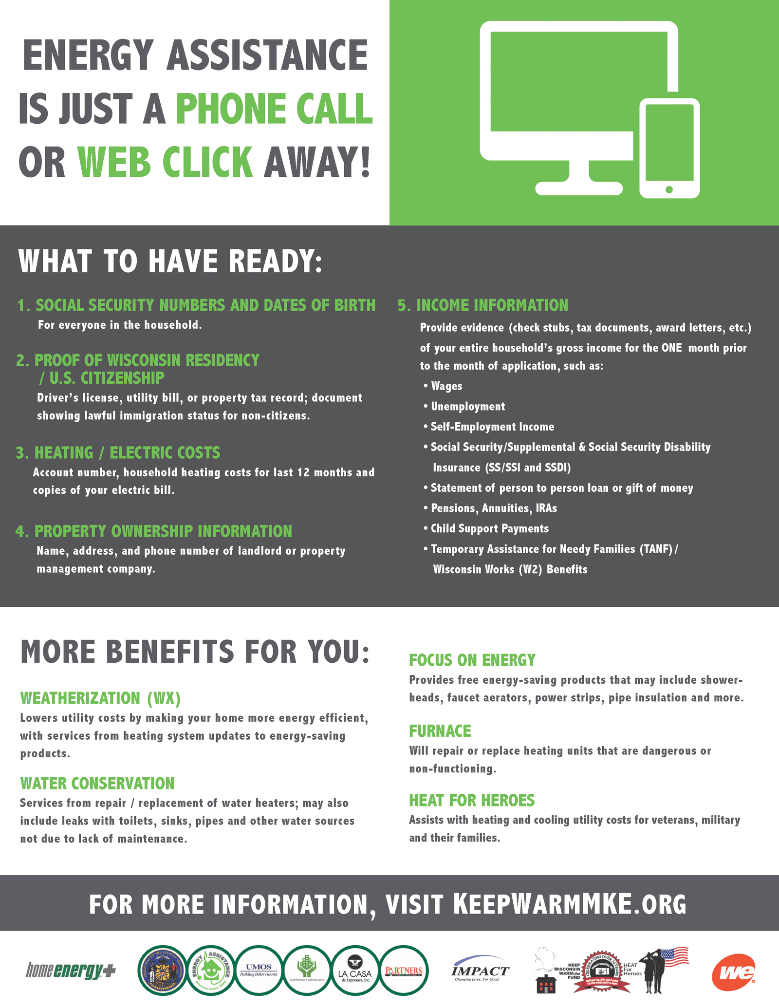 Energy Assistance | Milwaukee County LIHEAP | Community Advocates in ...