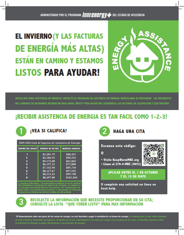 Energy Assistance | Milwaukee County LIHEAP | Community Advocates in ...