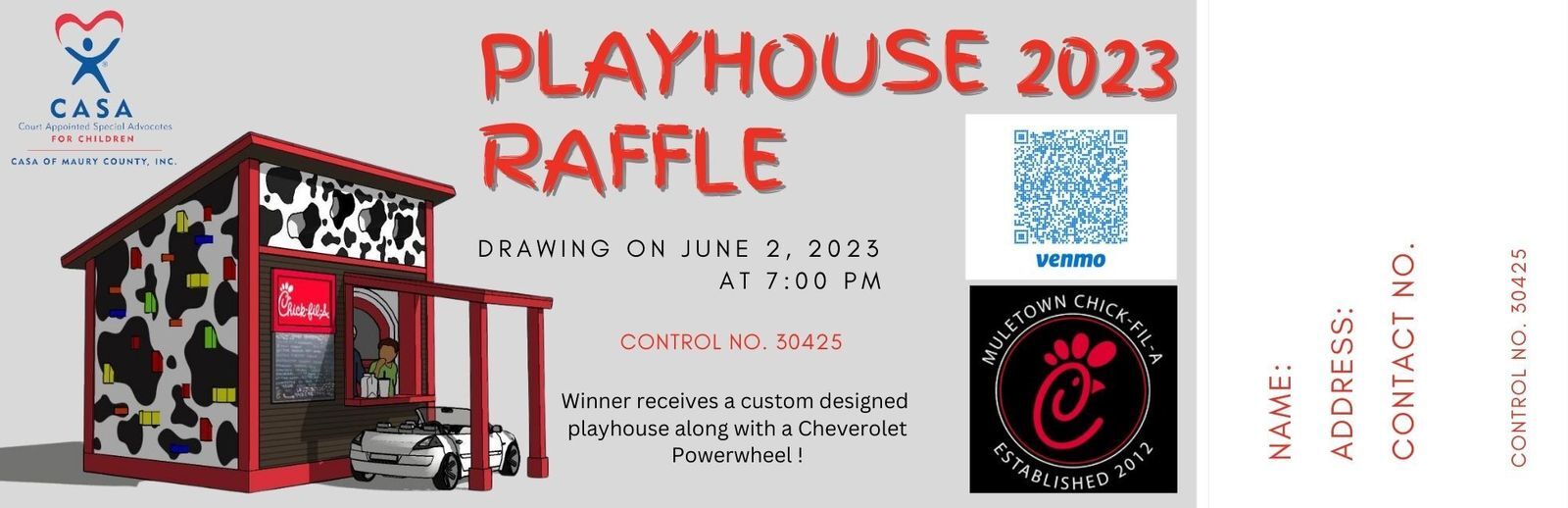 CASA of Maury County Playhouse Raffle : Event Calendar : News & Events ...