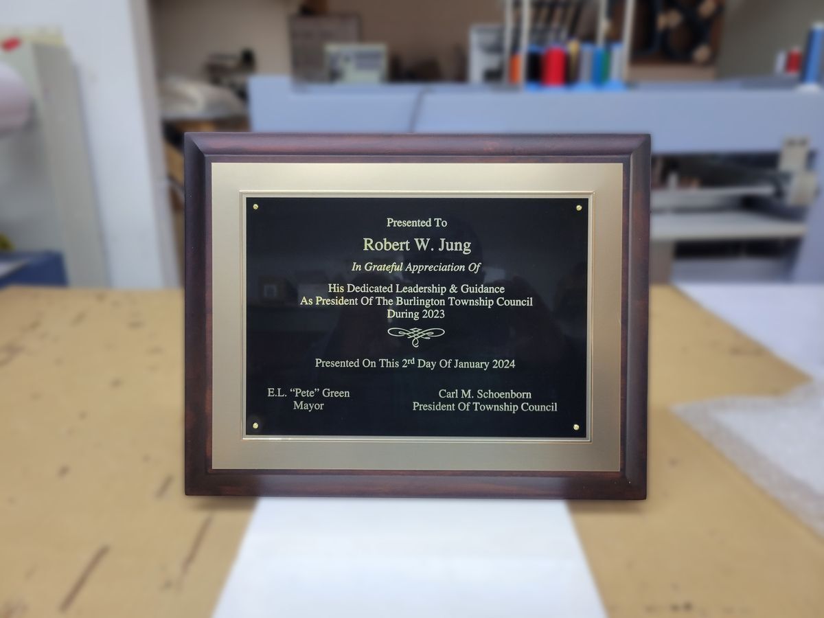 Laser Engraved Plaques, Awards & Badges"