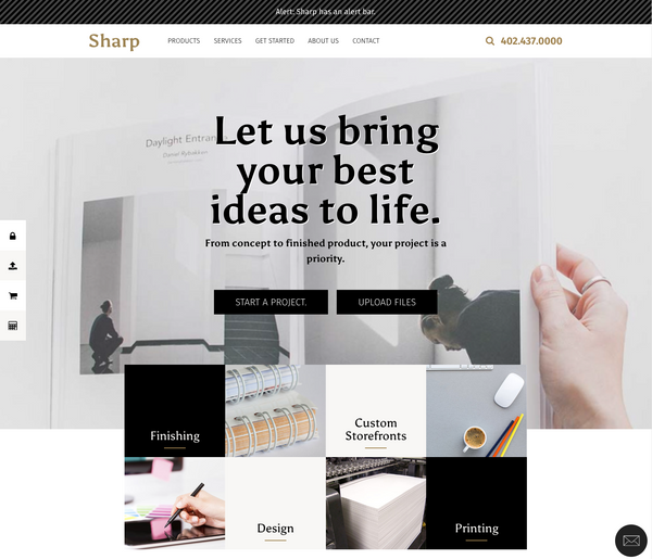 Responsive Design Printer Website Templates | PrinterPresence