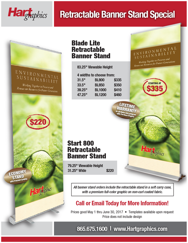 Specials : Customer Service : Hart Graphics, Inc.