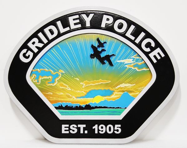 3D Brass,Silver, Painted or Wood Police Badge & Patch Plaques