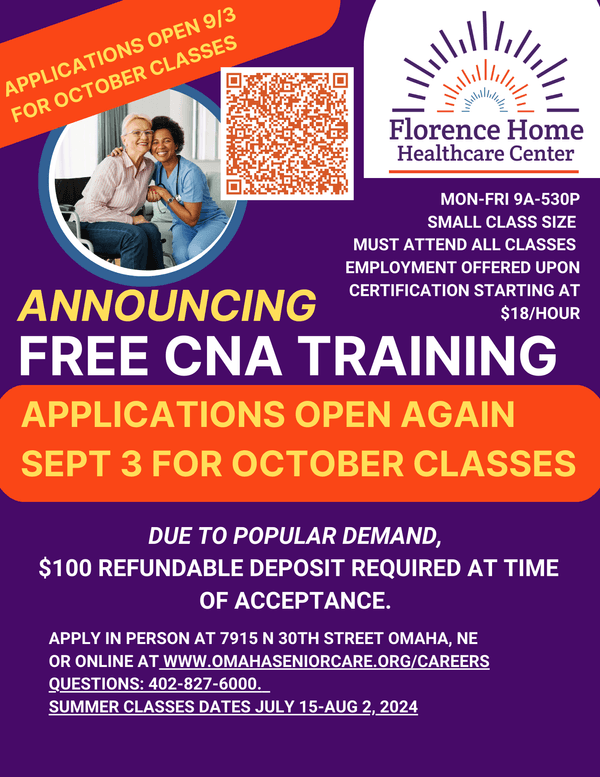 CNA Classes apply today!
