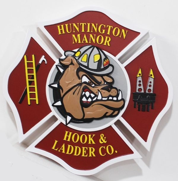 3D Brass,Silver, Painted Firefighter Badge & Patch Plaques