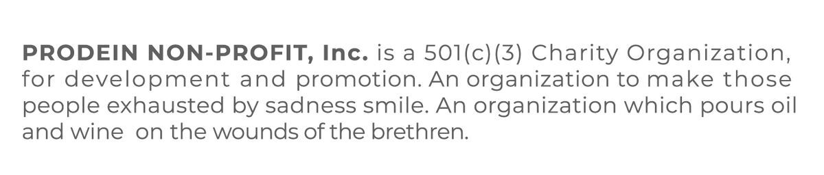 Prodein Non-Profit Inc. - HOME
