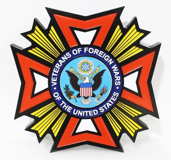 Carved 3-D Wood, Bronze, Brass, Silver or Painted Club Emblem Plaques