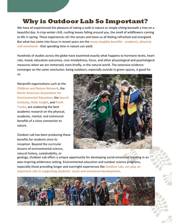 Our Impact : Outdoor Lab : Outdoor Lab Foundation