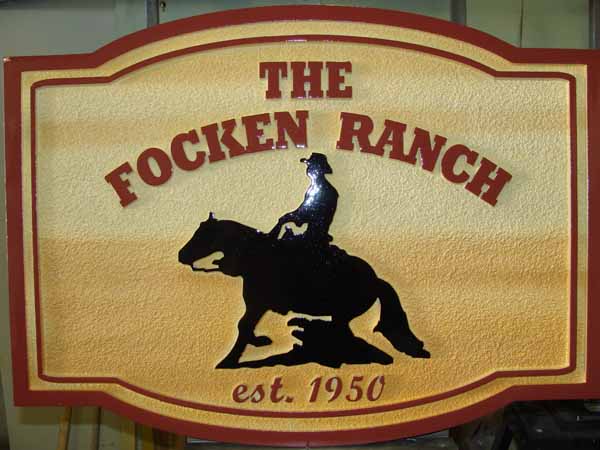 Wooden Ranch Entry Signs