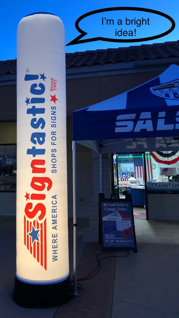 inflatable marketing advertising signs led