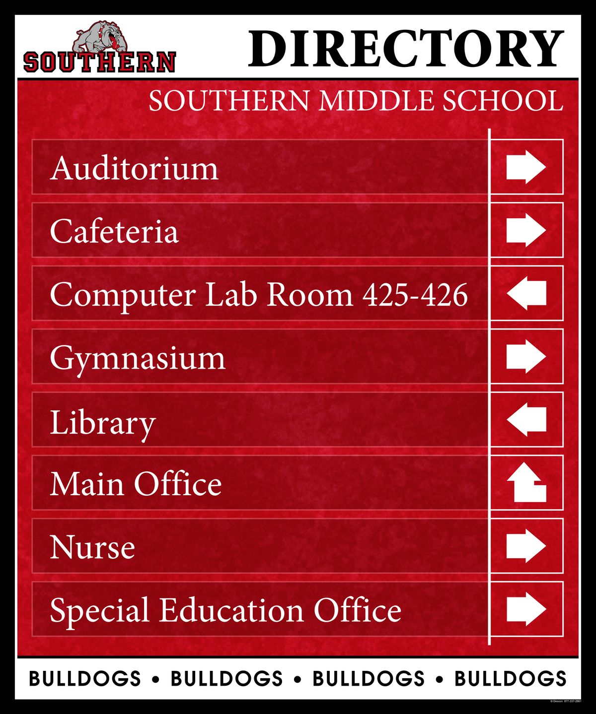 School Directory Boards | Custom Signs | Descon Sign Company