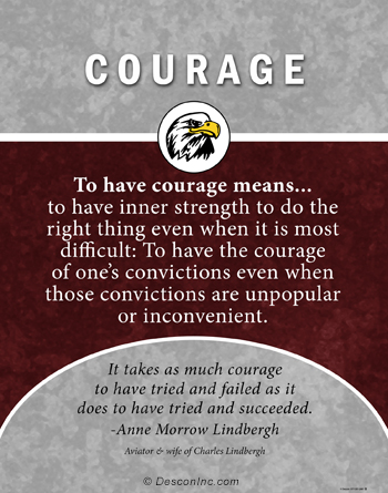 Signs of Character Traits | Character Values | Descon custom signs