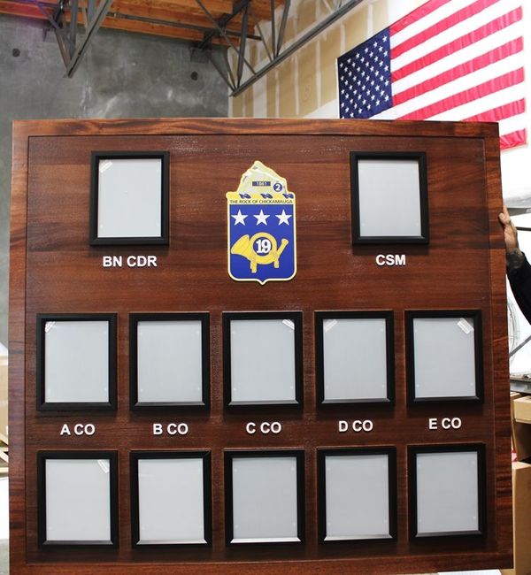 Chain-of-command and military leadership boards and plaques
