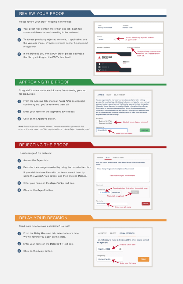 How to use our Proof System : Resources : Lippmann Printing