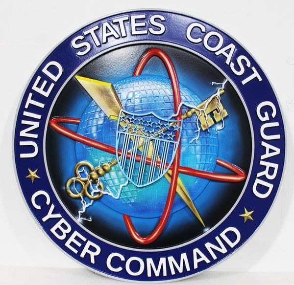 3D Carved Painted, Wood, Bronze, Brass, Silver Coast Guard Plaques