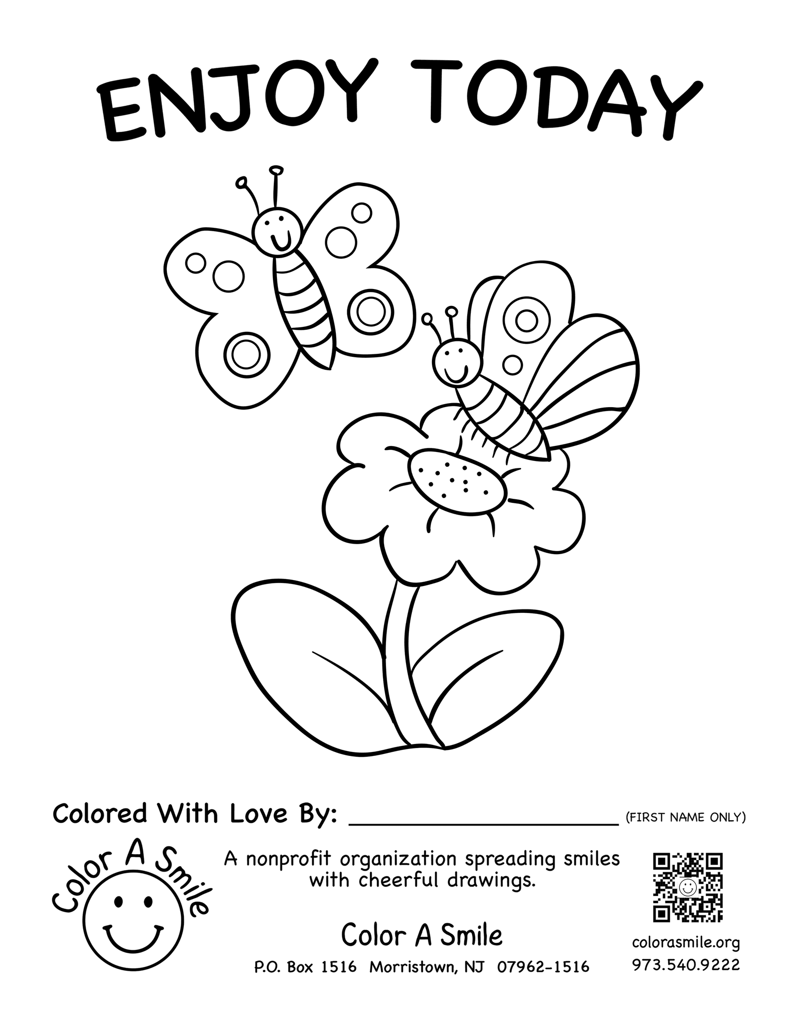 Download Fun Coloring Pages to Volunteer- Color A Smile