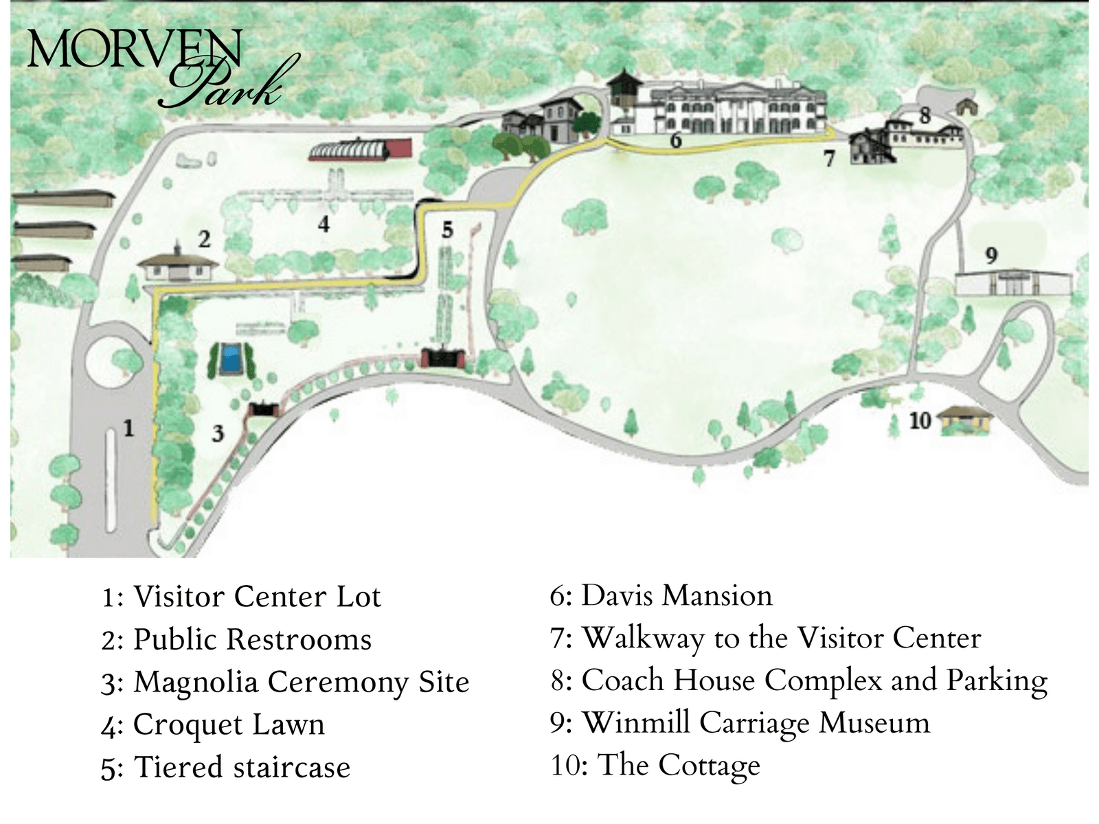 Maps : Plan Your Visit : Mansion & Grounds : Morven Park