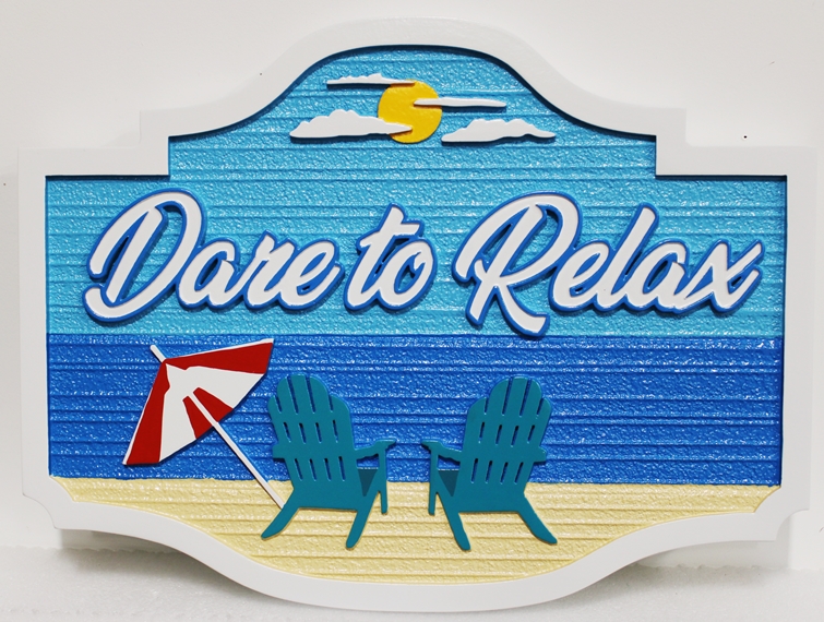 Carved wooden Seashore, Beach and Nautical Signs and Plaques