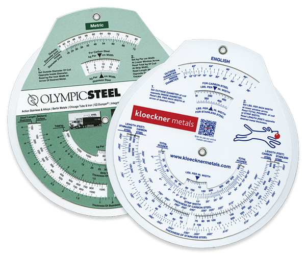 Coil Weight Calculator Charts | Custom Coil Weight Wheel Calculator ...