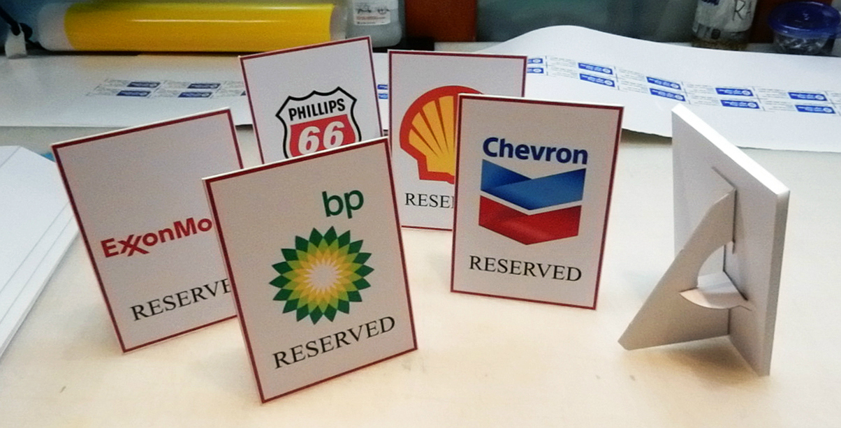 custom posters placards & podium signs DC gallery "meter board"