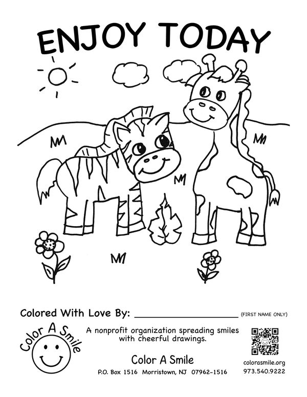 Download Fun Coloring Pages to Volunteer- Color A Smile